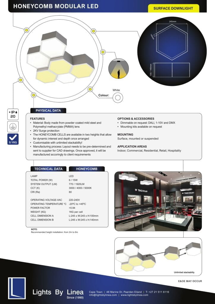 Honeycomb Modular LED • The Light Box